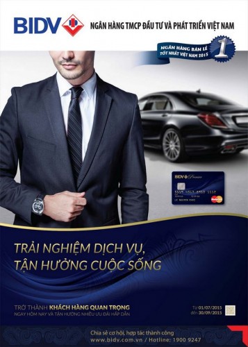 Hoàn tiền lên đến 1 triệu đồng khi thanh toán bằng thẻ BIDV Premier